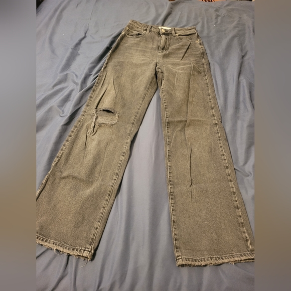 Garage | Jeans | Garage Denim Jeans Womens 3 Black Jambe Large Wide Leg ...